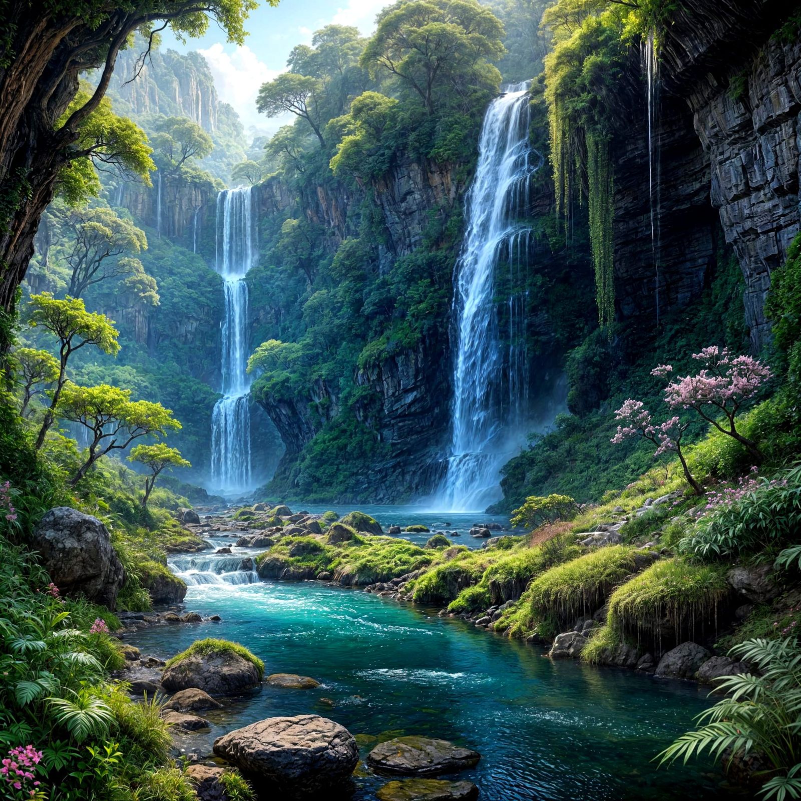 The hidden waterfalls - Ethereal Waterfalls in a Majestic Ca...