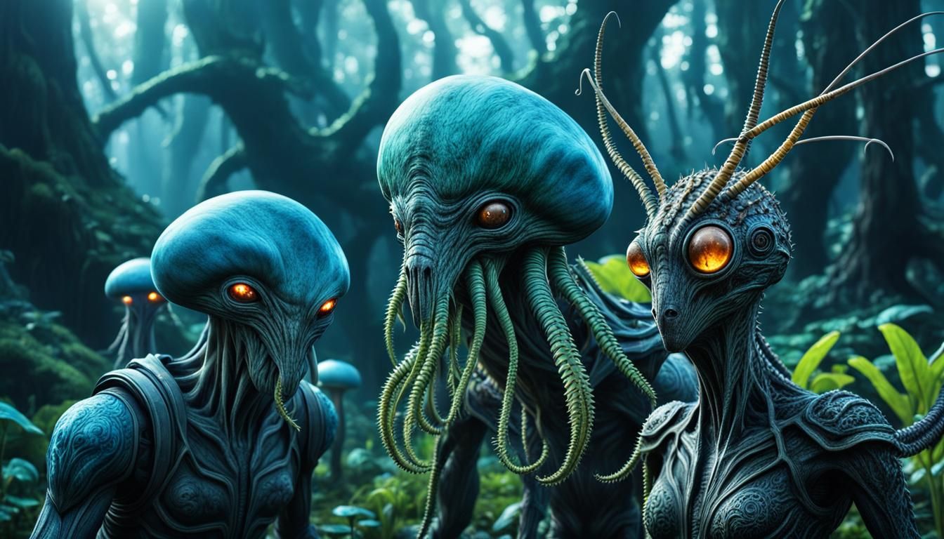 Alien world - AI Generated Artwork - NightCafe Creator