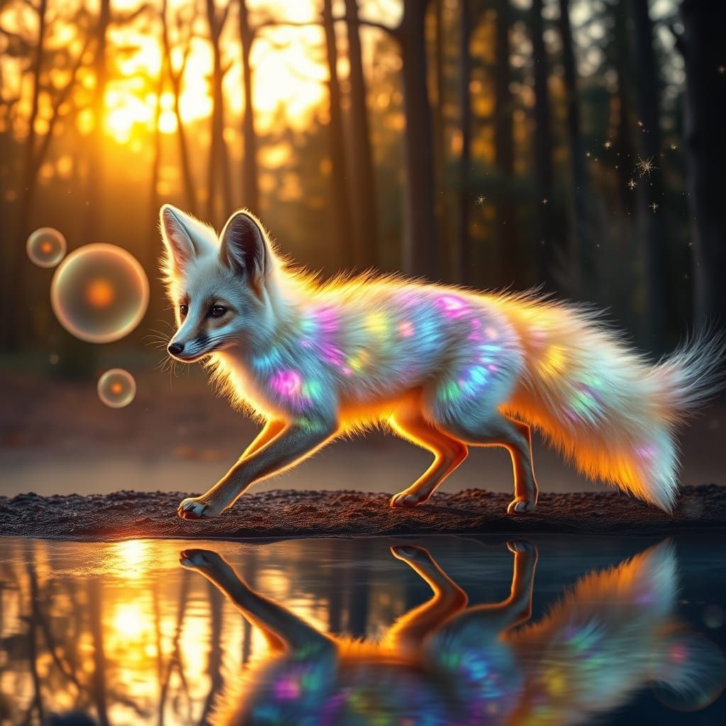 Fennec Fox of shining white light - Fennec Fox of shining ...