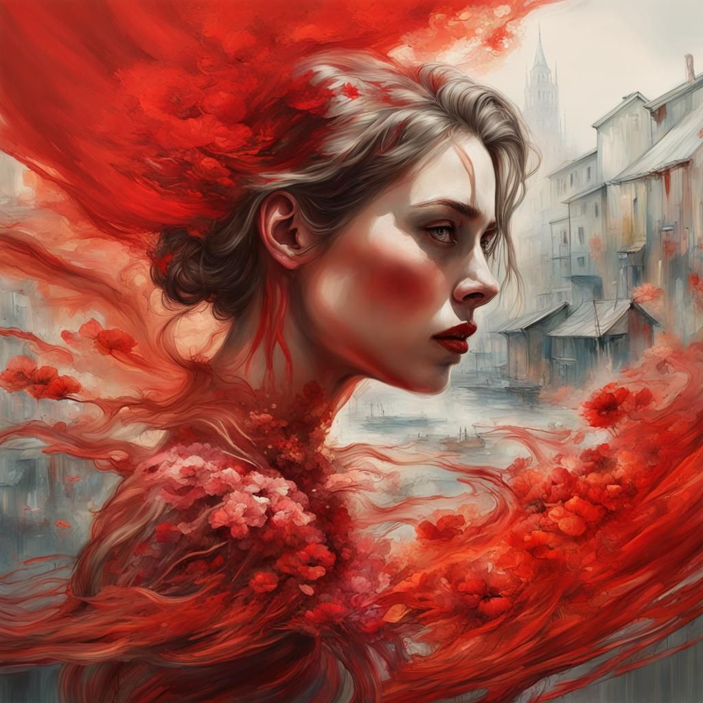 Turning into red… - AI Generated Artwork - NightCafe Creator