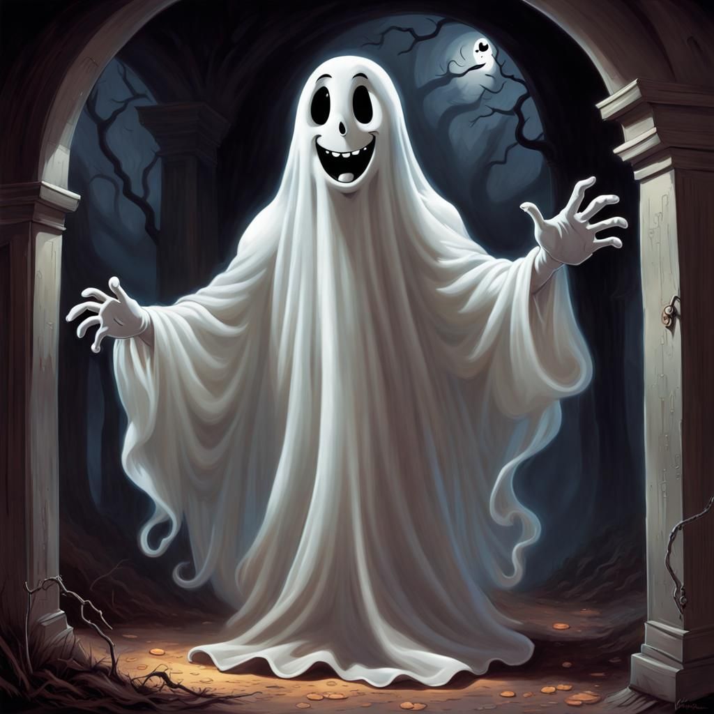 Casper The Friendly Ghost - AI Generated Artwork - NightCafe Creator