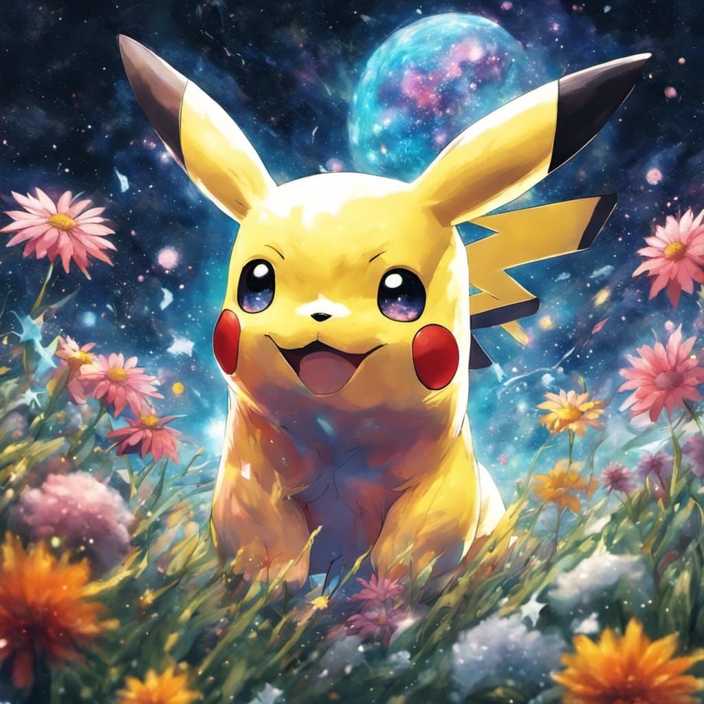 Galaxy Pikachu - AI Generated Artwork - NightCafe Creator