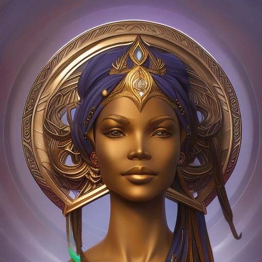 Asase Afua - Earth Goddess - AI Generated Artwork - NightCafe Creator