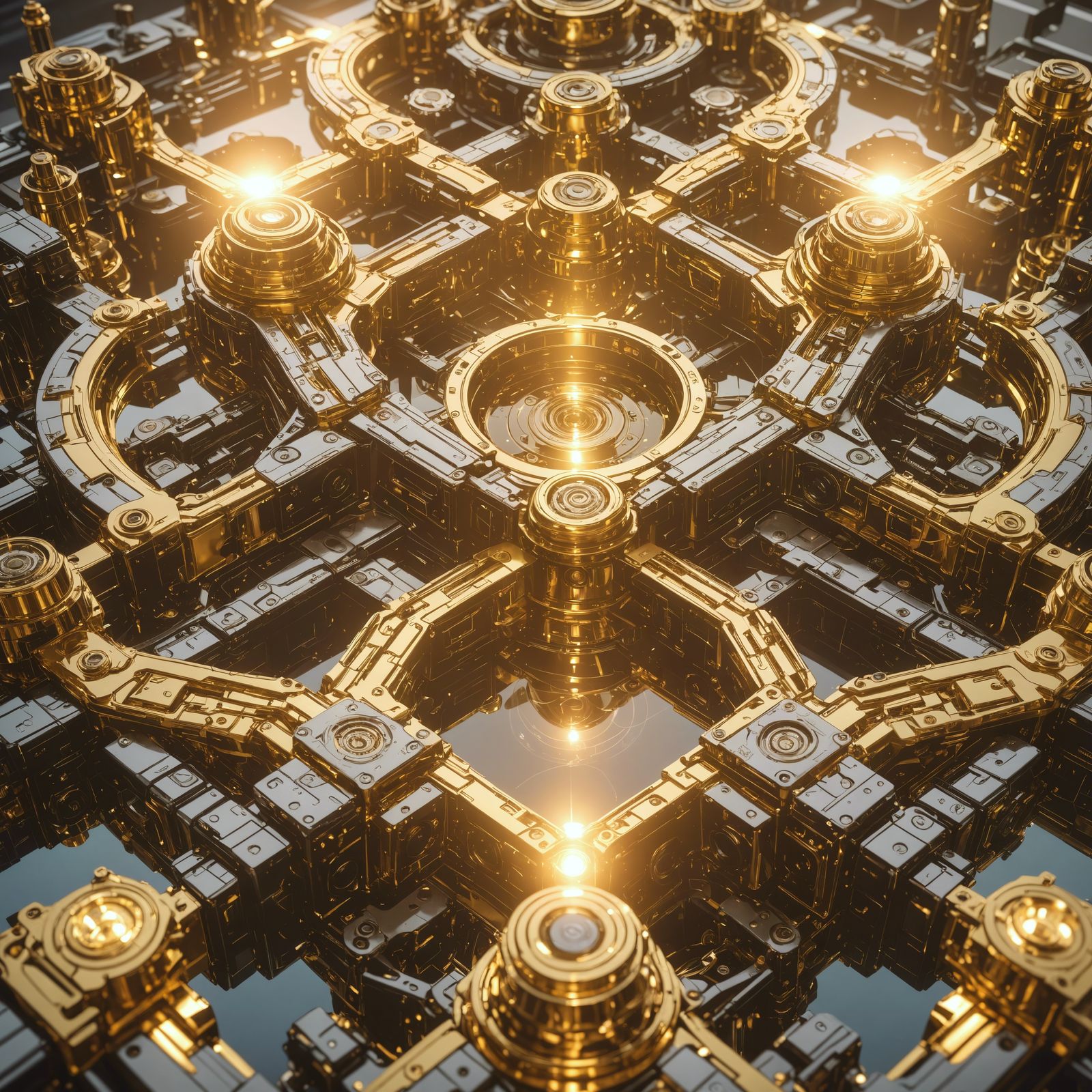 Deus ex Machina Reflected Fractally - AI Generated Artwork - NightCafe ...