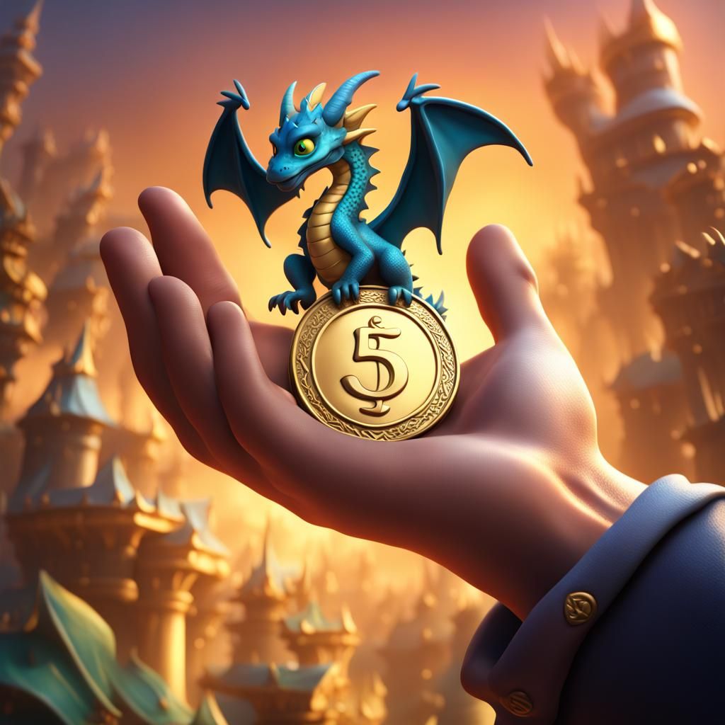 The tiny dragon's hoard - AI Generated Artwork - NightCafe Creator