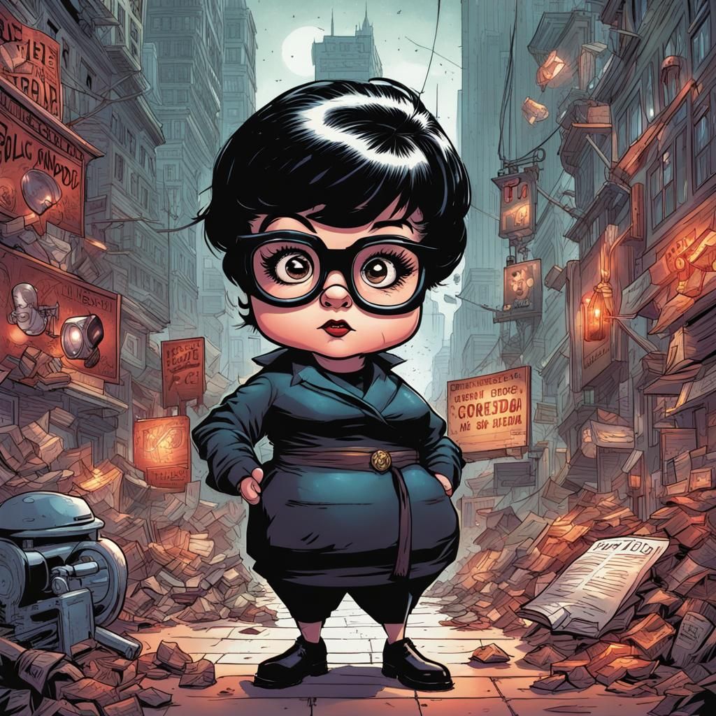 Betty Boop as Edna Mode - AI Generated Artwork - NightCafe Creator
