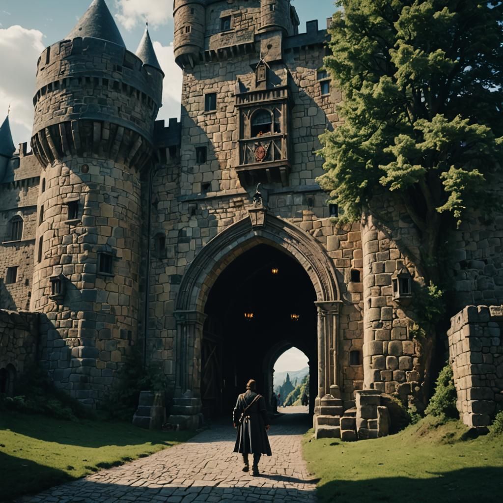 Epic entrance to a castle - AI Generated Artwork - NightCafe Creator