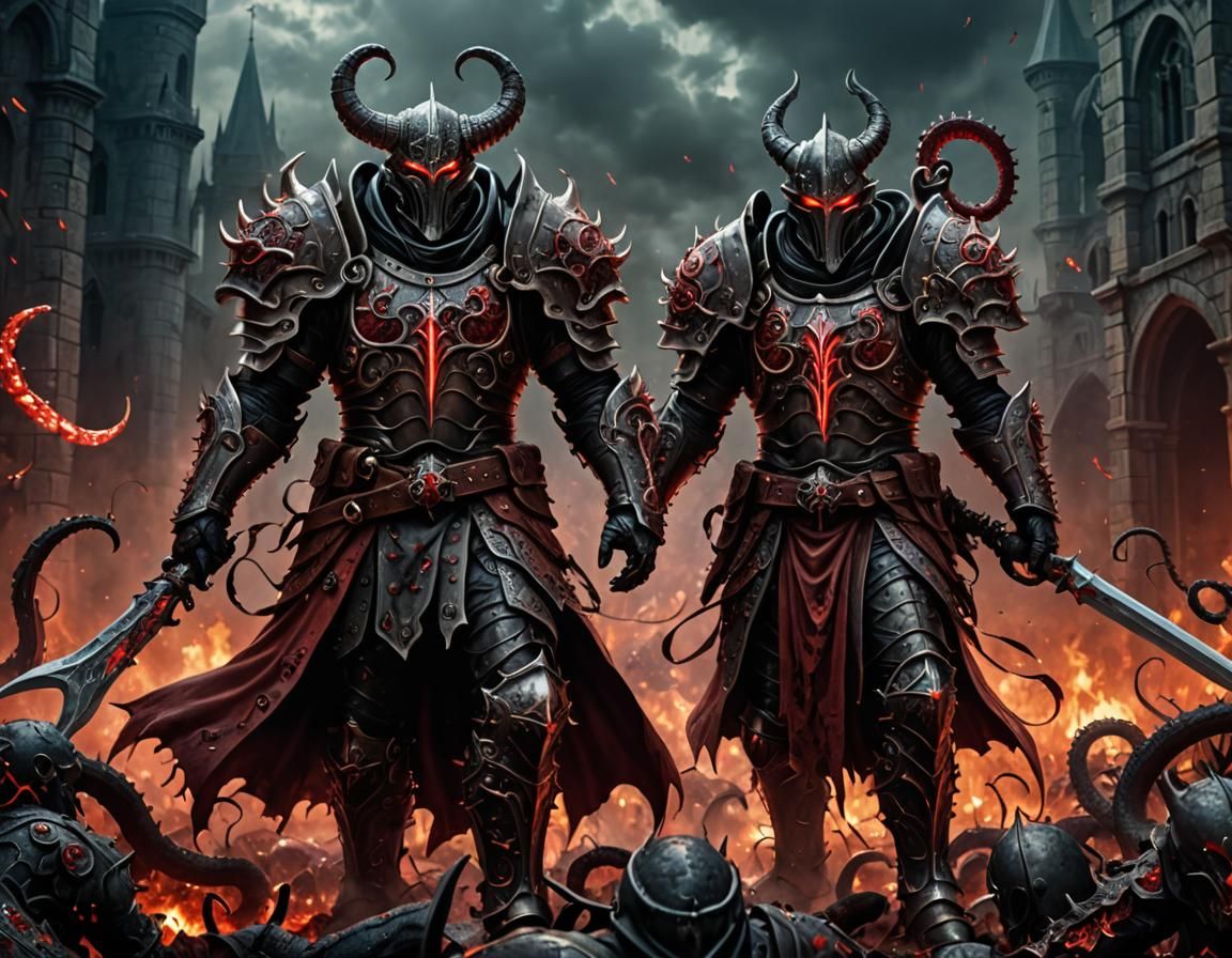 Hellish Duo - AI Generated Artwork - NightCafe Creator