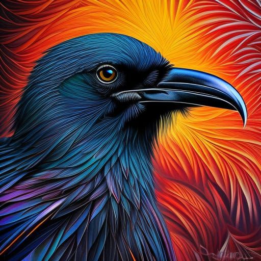 Crow - AI Generated Artwork - NightCafe Creator