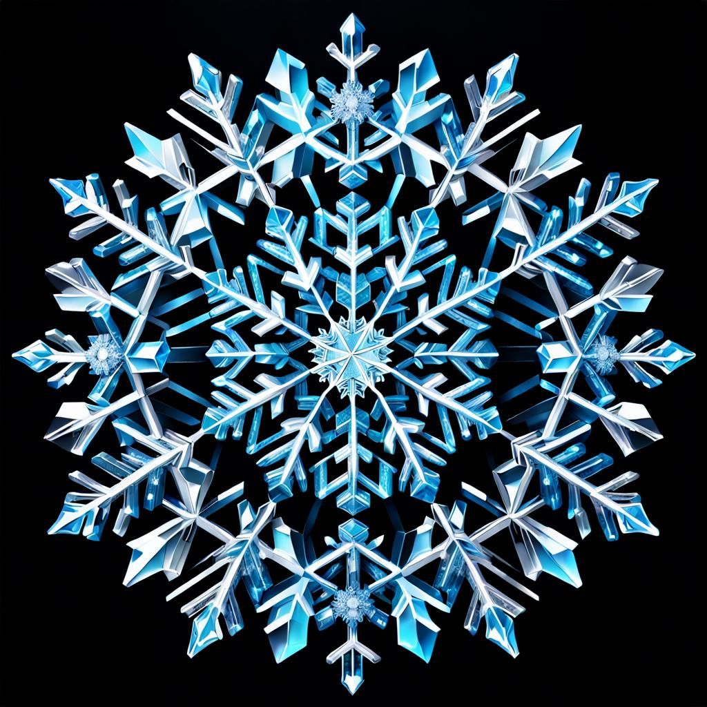 Snowflake - AI Generated Artwork - NightCafe Creator
