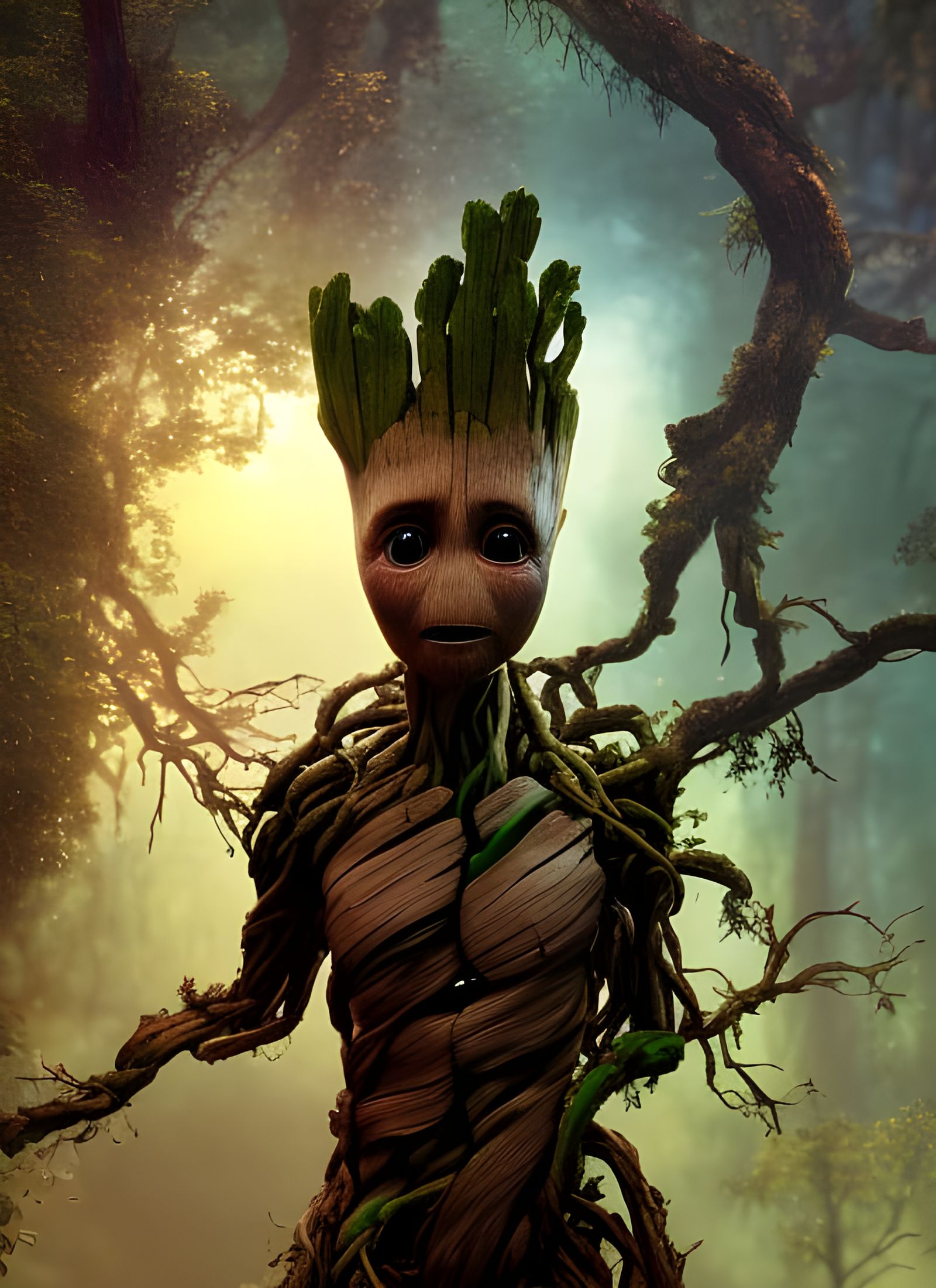 I am Groot! - AI Generated Artwork - NightCafe Creator