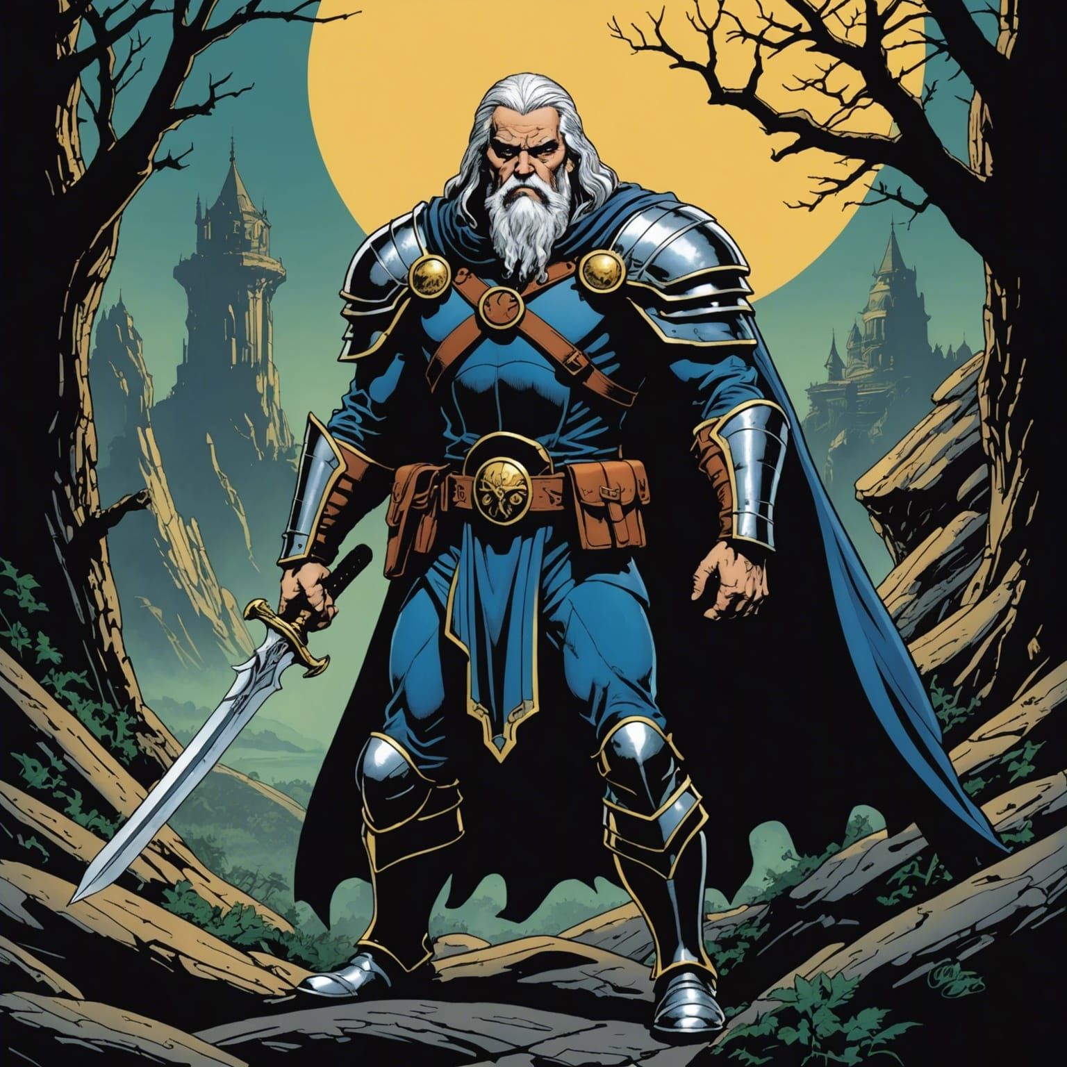 Grimdark by Walt Simonson and Larry Elmore - AI Generated Artwork ...