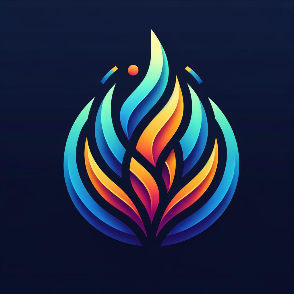 Futuristic Flame Logo: Igniting Transformation wit... - AI Art