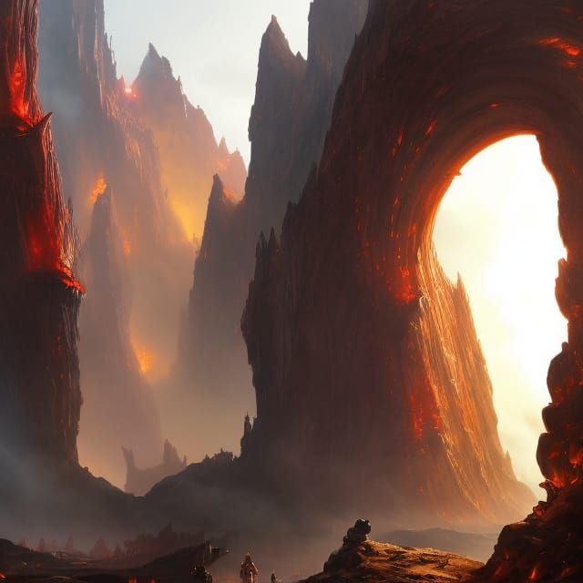 Gates of Fire - AI Generated Artwork - NightCafe Creator