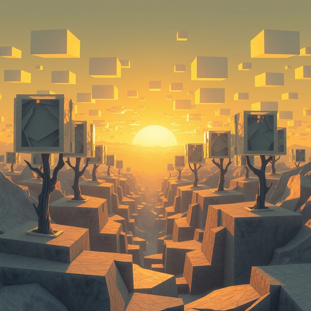 A dreamlike realm of rigid geometry, where cuboid trees with sharp ...