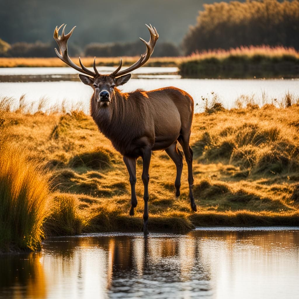 Stag’s Gaze - AI Generated Artwork - NightCafe Creator