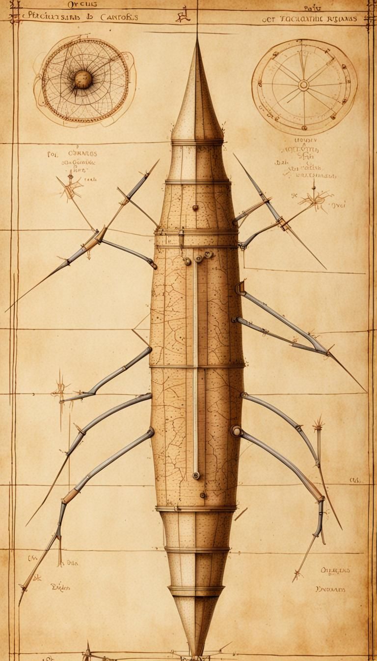 The technical diagrams of Opicinus de Canistris. Ink on parchment - AI ...