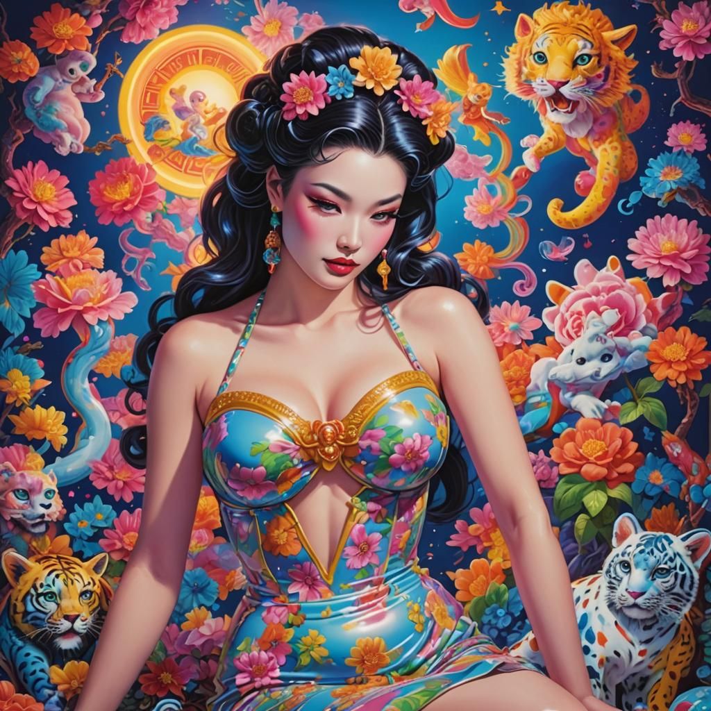 Hypersaturated Silk - AI Generated Artwork - NightCafe Creator