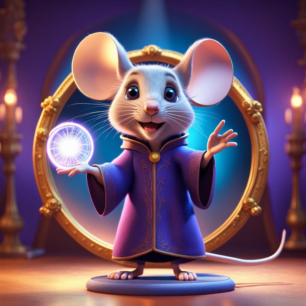 Mesmerizing Mystical Mage Mouse - AI Generated Artwork - NightCafe Creator
