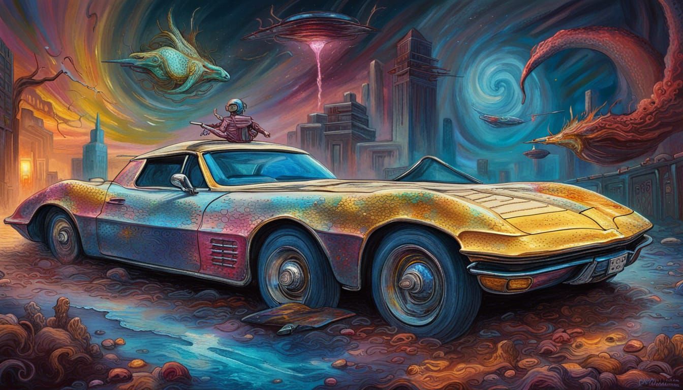 Corvette Limo - AI Generated Artwork - NightCafe Creator