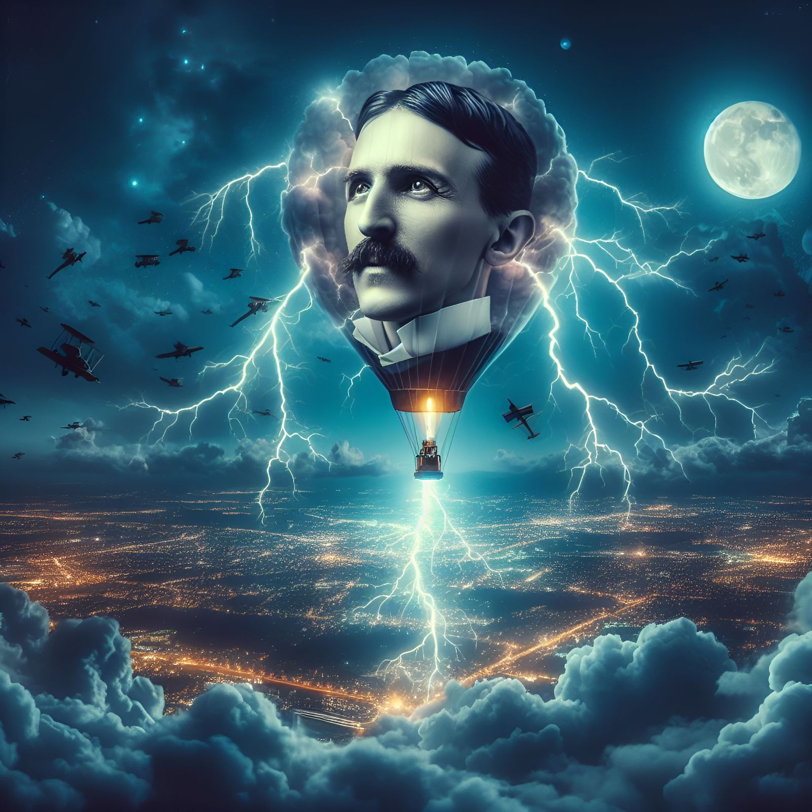 The Powers of Nikolai Tesla - AI Generated Artwork - NightCafe Creator