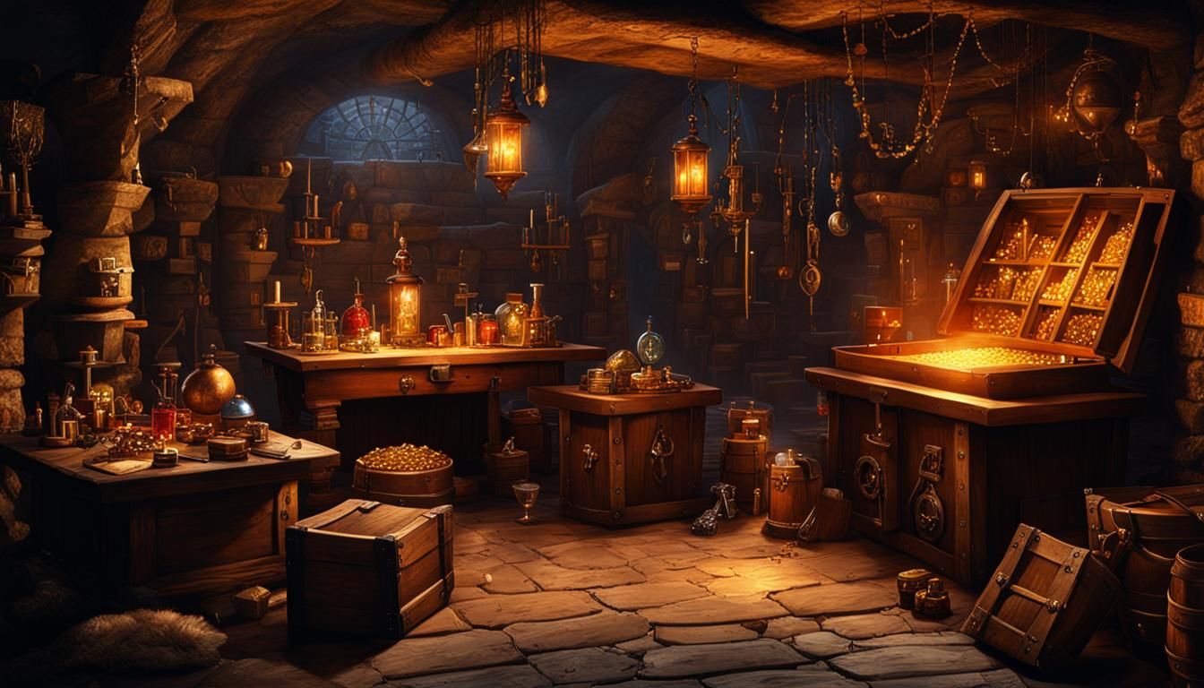 Medieval Basement - AI Generated Artwork - NightCafe Creator