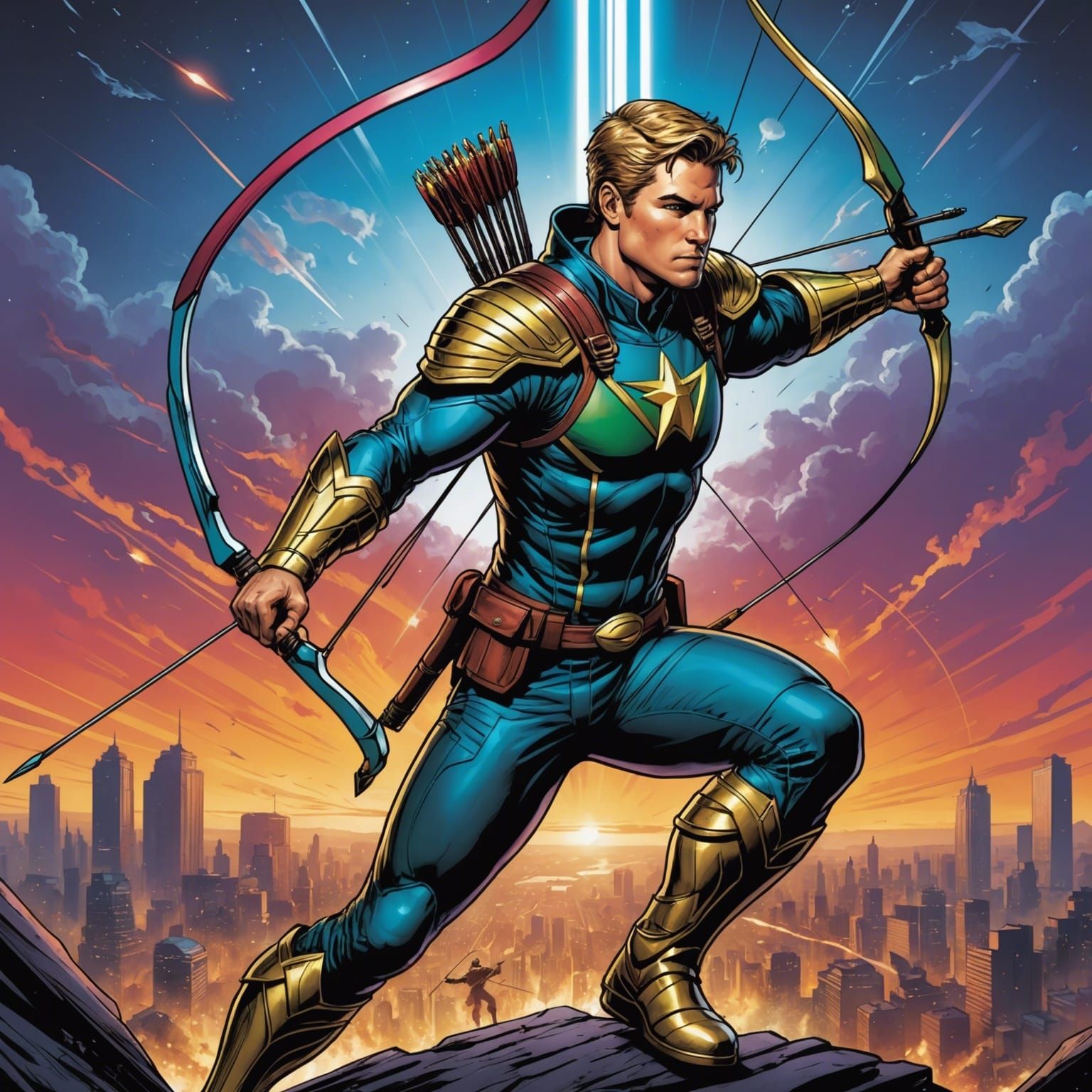 Archer Superhero - AI Generated Artwork - NightCafe Creator