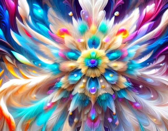 Feather explosion - Feather explosion