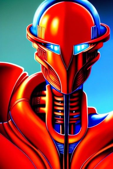 "Red vs. Blue" - AI Generated Artwork - NightCafe Creator