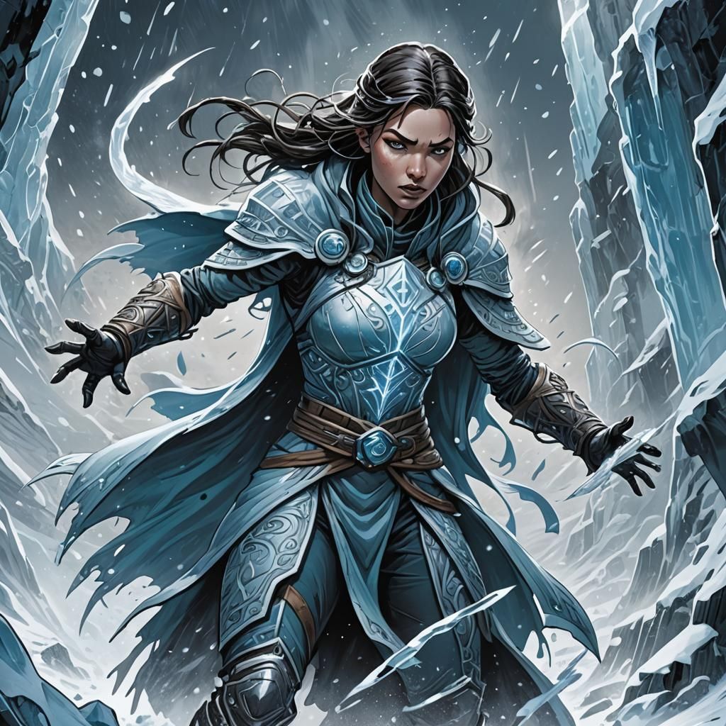 Ice bender - AI Generated Artwork - NightCafe Creator