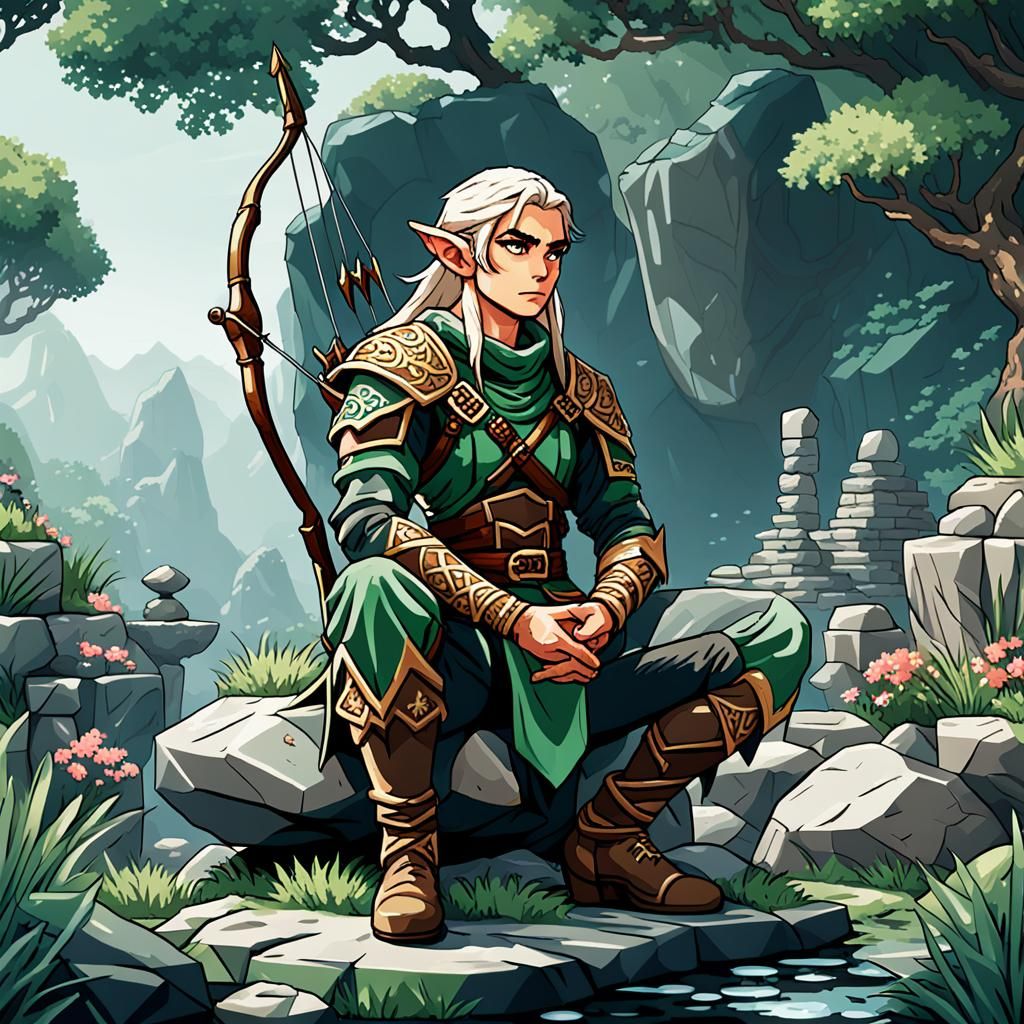 Elf Ranger - AI Generated Artwork - NightCafe Creator