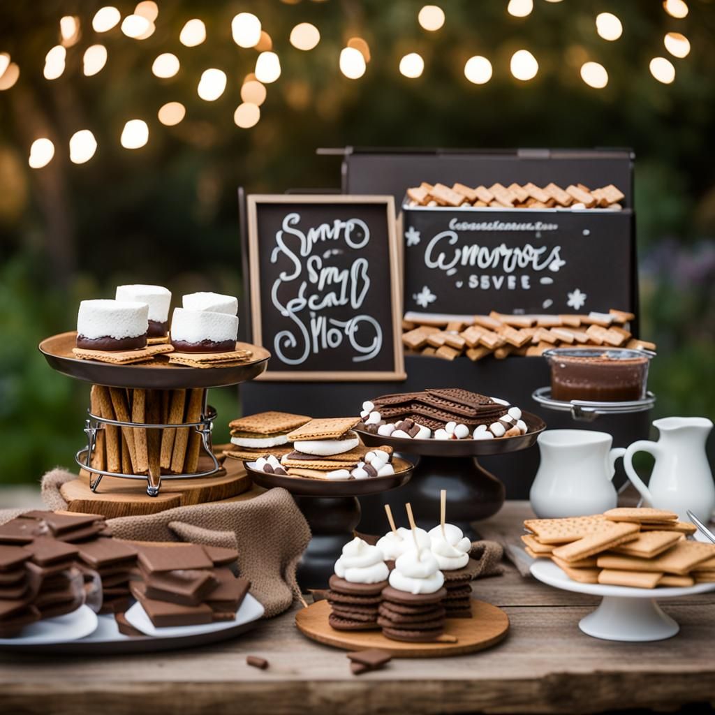 S'more cart offering a selection of S'mores-inspired desserts and ...