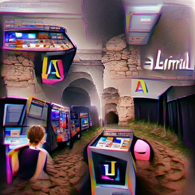 liminal arcade - AI Generated Artwork - NightCafe Creator