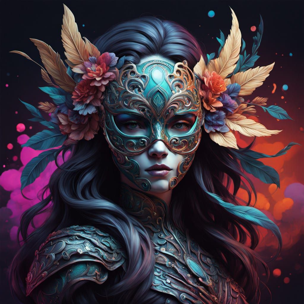 Another masquerade mask - Ethereal Masquerade Mask with Deli...