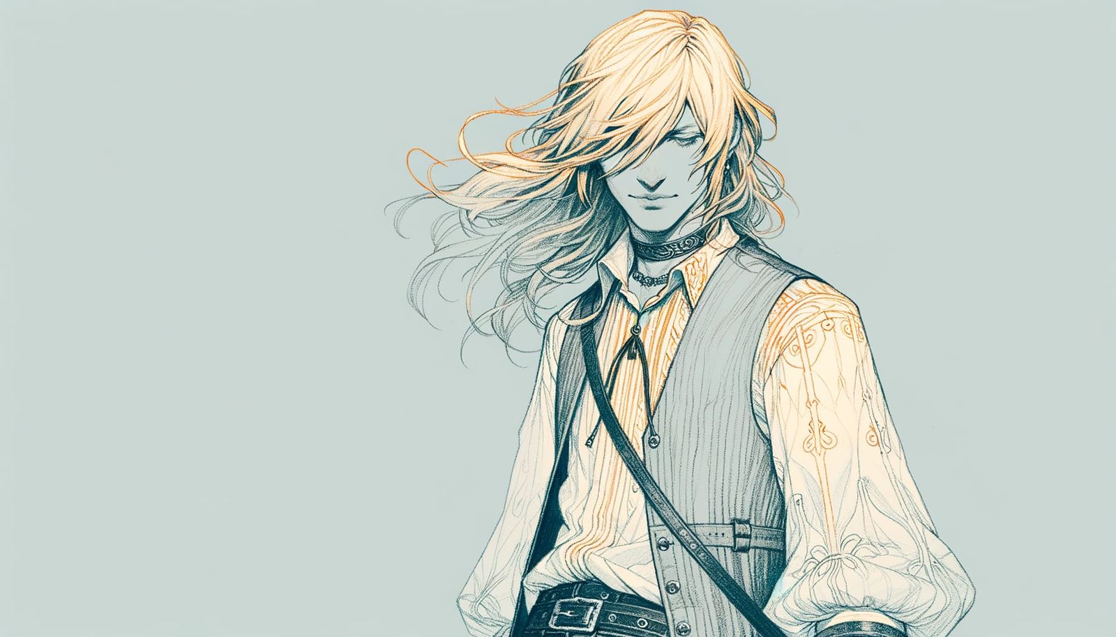 A minimalist, unrefined graphite pencil sketch with visible strokes of ...