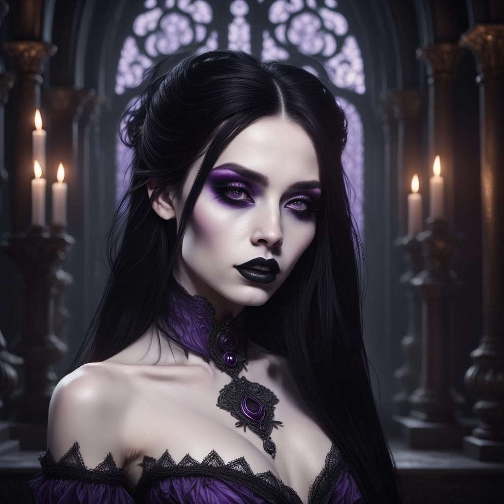 Ethereal gothic bride - AI Generated Artwork - NightCafe Creator