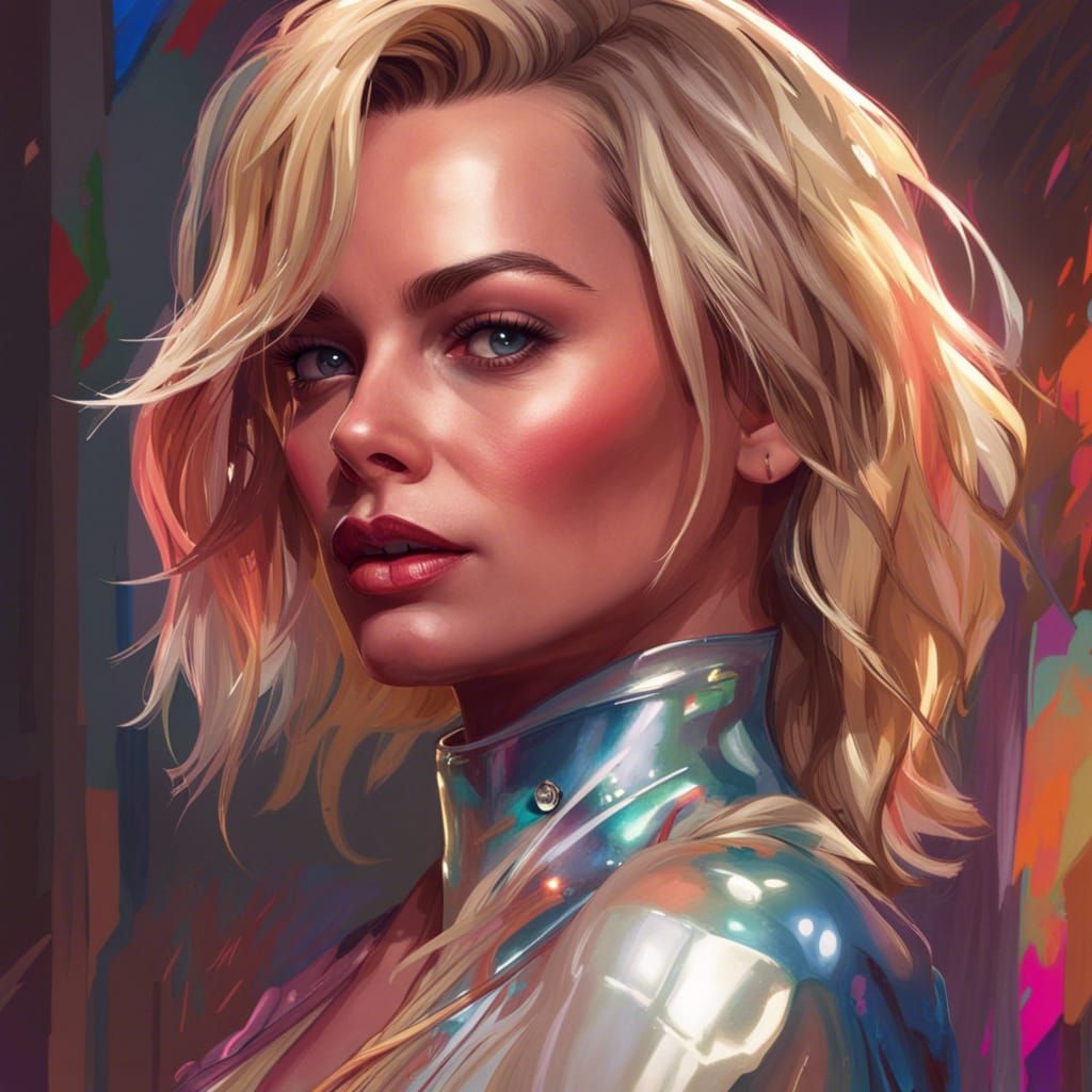 Margot Robbie - AI Generated Artwork - NightCafe Creator