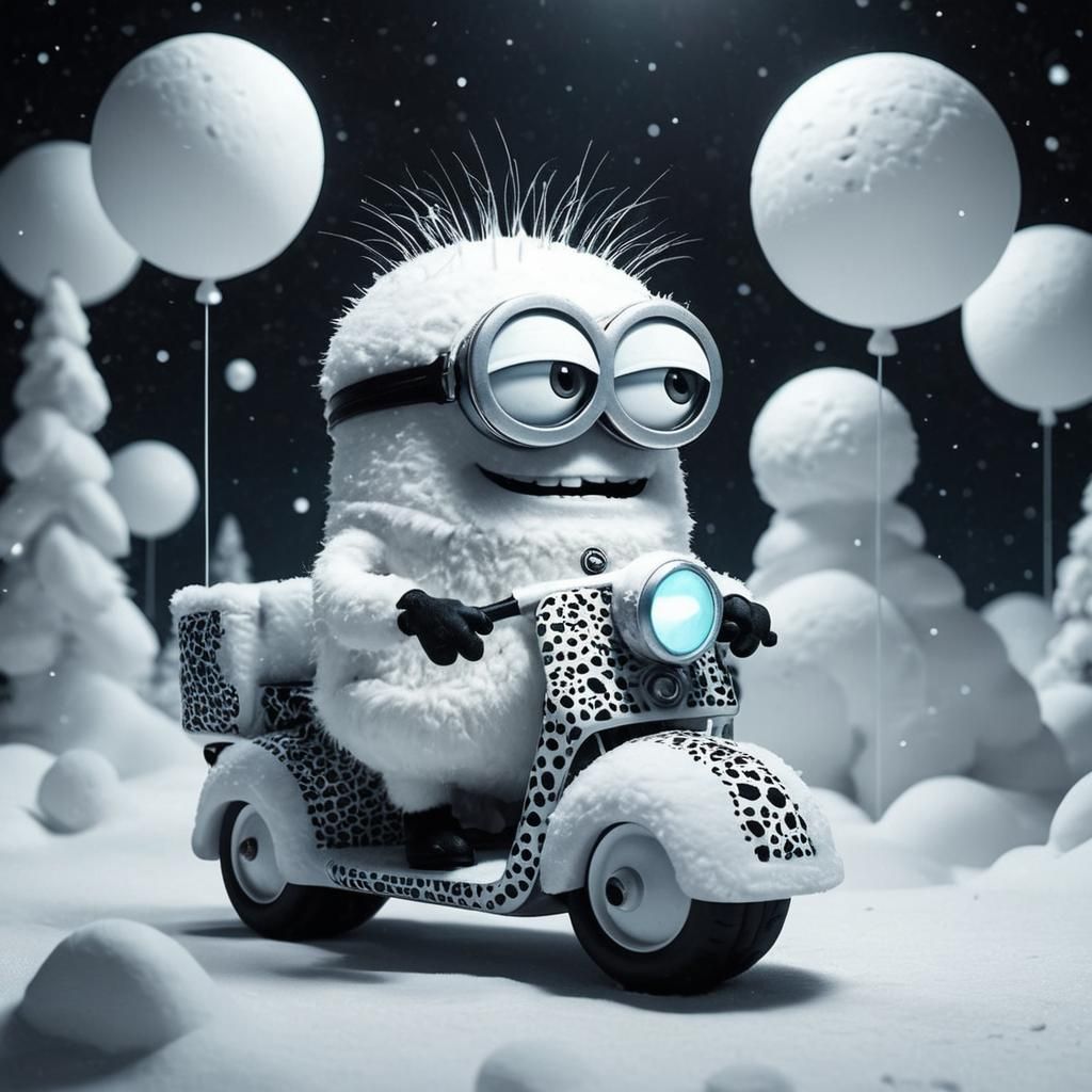 Cold White Minion - AI Generated Artwork - NightCafe Creator