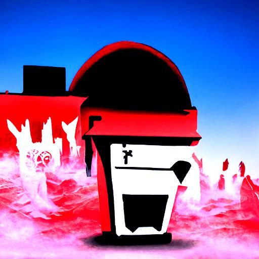 Garbage God fantasy dystopian graphic scary - AI Generated Artwork ...