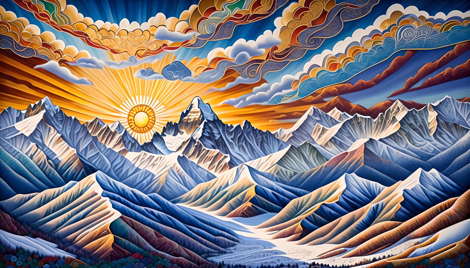 Great Himalayas Landscape - AI Generated Artwork - NightCafe Creator