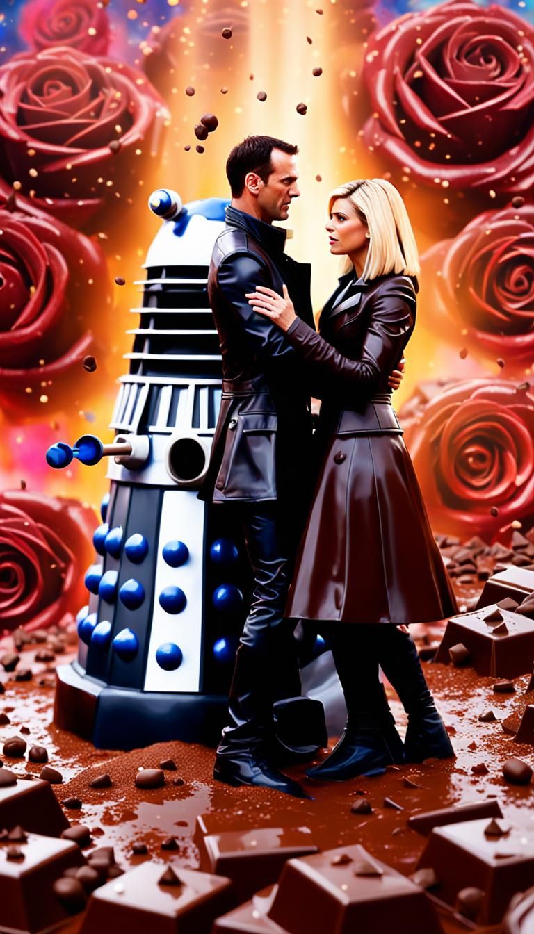 Rose Tyler and the Ninth Doctor: Chocolate Roses! - AI Generated ...