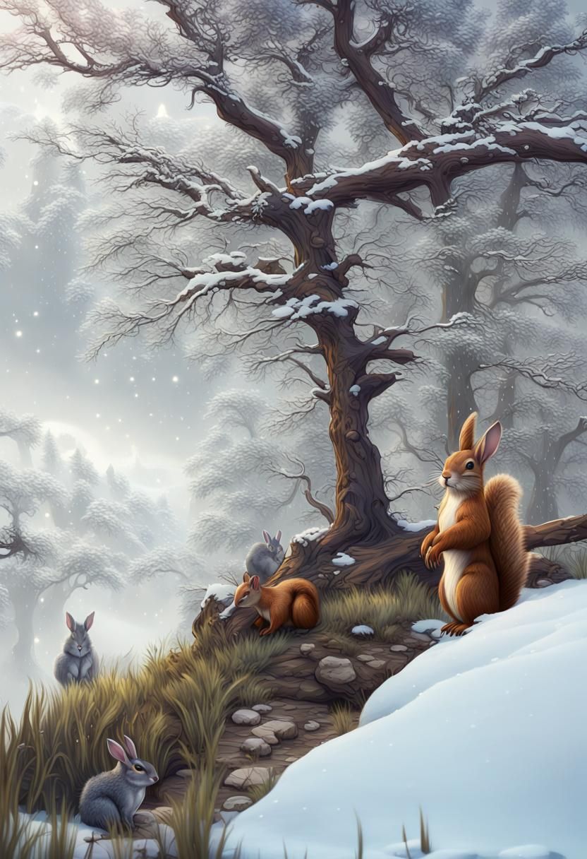 Winter preparations - AI Generated Artwork - NightCafe Creator