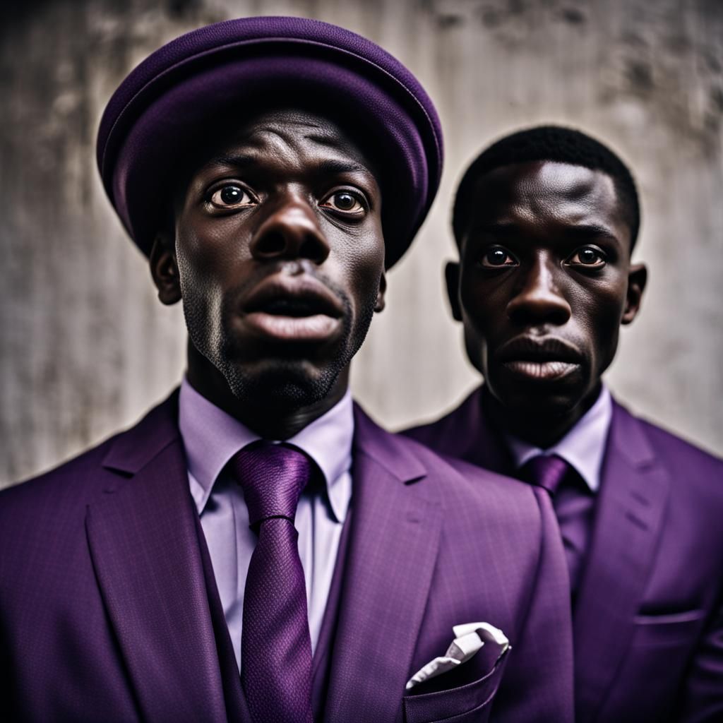 Startled in purple - AI Generated Artwork - NightCafe Creator