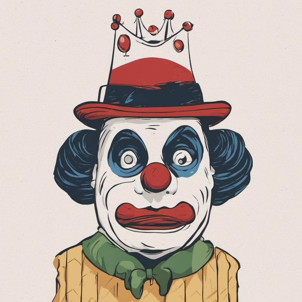 king of bozo - AI Generated Artwork - NightCafe Creator