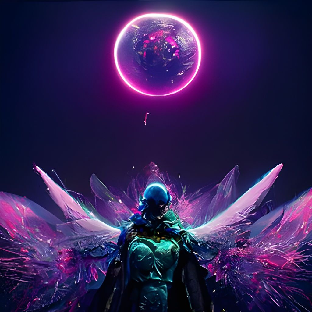 Cosmic Angels v7 - AI Generated Artwork - NightCafe Creator