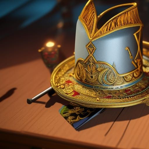 Fancy wizard hat - AI Generated Artwork - NightCafe Creator
