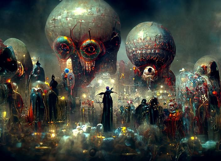 the evil puppet master and his evil puppets - AI Generated Artwork ...