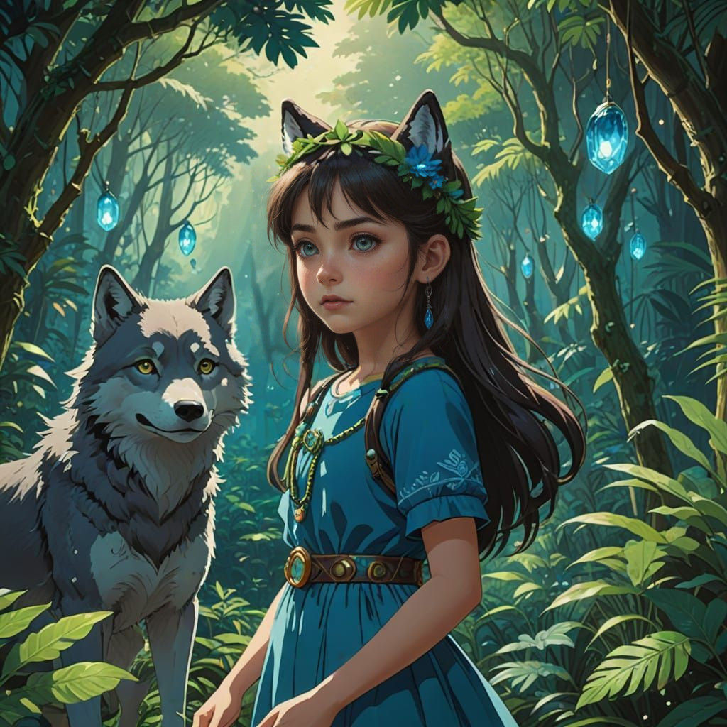 Scorpio wolf girl - Girl in Jungle Wears Wolf Ears and Tail ...