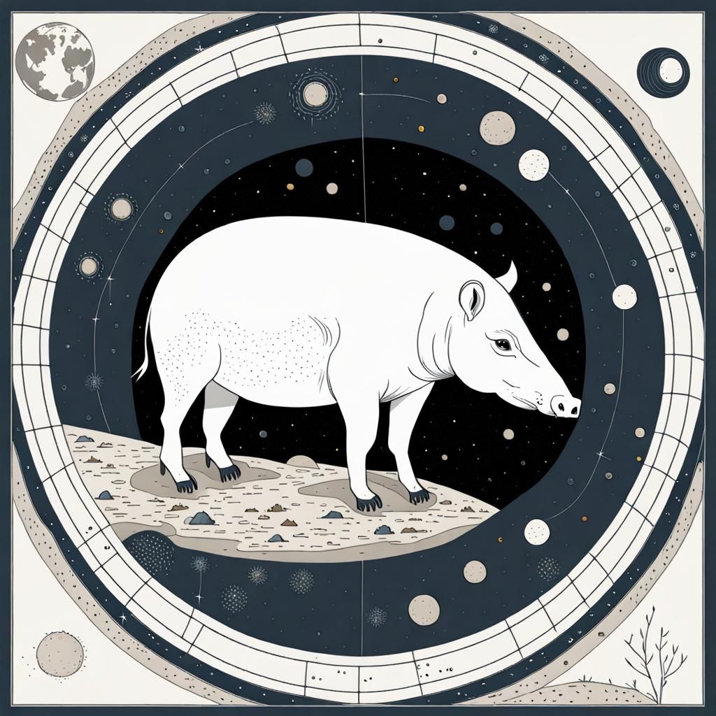 Giant tapir at the centre of the universe that controls everything - AI ...