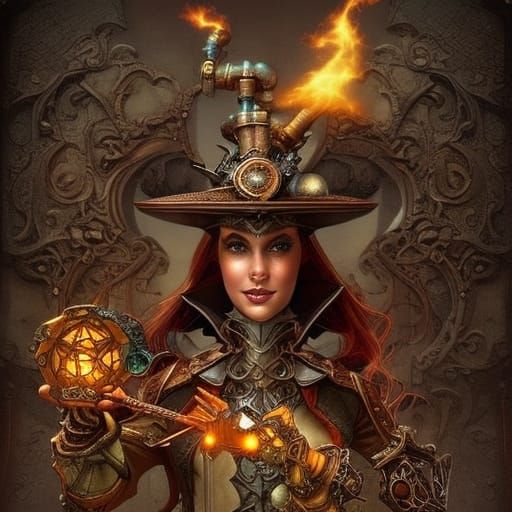 Steampunk Wizard - AI Generated Artwork - NightCafe Creator